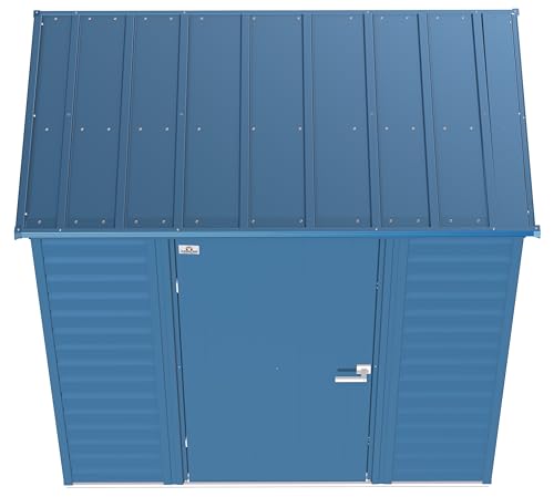 Arrow Sheds 6' x 4' Outdoor Steel Storage Shed, Blue