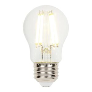 westinghouse 5277000 6 watt (60 watt equivalent) a15 dimmable clear filament led light bulb, medium base