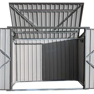 Arrow Sheds 6' x 3' Outdoor Steel Storage Shed, Grey