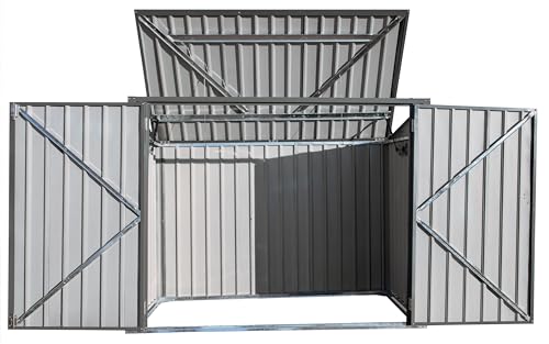 Arrow Sheds 6' x 3' Outdoor Steel Storage Shed, Grey