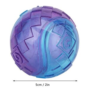 JOROBURO Squeaky Dog Balls, Bite Resistant Teeth Grinding Training Durable Indestructible Dog Chew Toy, Decompressing Bite Resistant Puppy Teething Chew Balls for Dog Cat Puppy