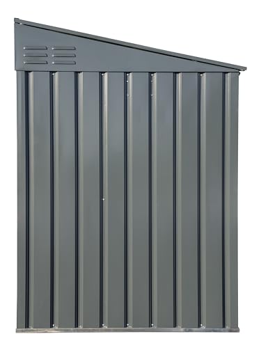 Arrow Sheds 6' x 3' Outdoor Steel Storage Shed, Grey