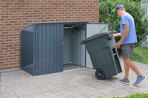 Arrow Sheds 6' x 3' Outdoor Steel Storage Shed, Grey