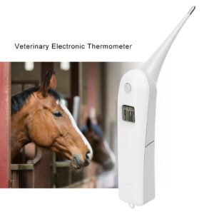 Animal Electronic Ehermometer Pet Thermometer Digital，Veterinary Electronic Thermometer Animal Anus Thermometer for Dogs,Horse, Cats, Pigs,Sheep Livestock