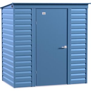 Arrow Sheds 6' x 4' Outdoor Steel Storage Shed, Blue