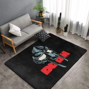 QANCOSI MF Rapper Doom Area Rugs Anti-Slip Ultra Soft Floor Mat Big Rug for Bedroom Living Room Kitchen Home Decor Outdoor/Indoor 60x39 inches