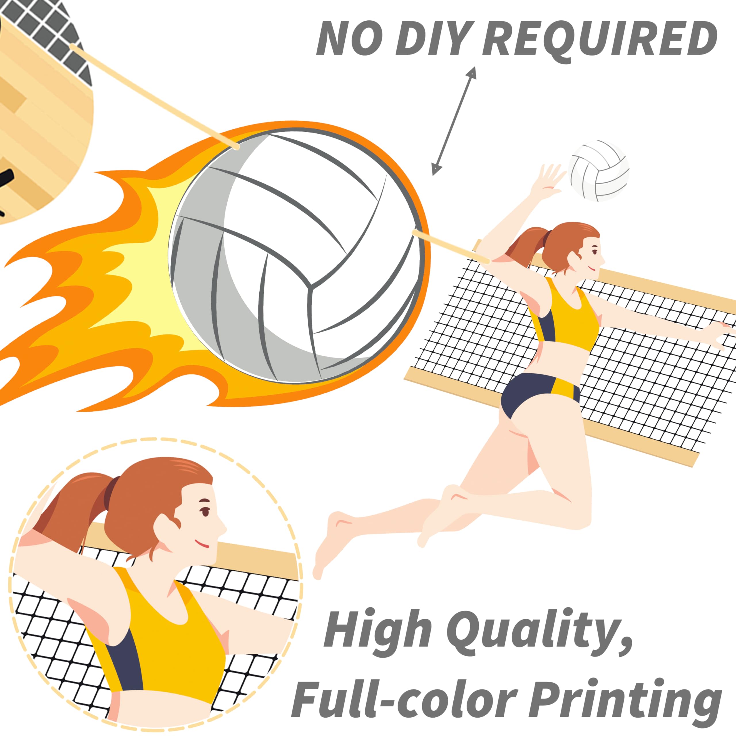 Volleyball Party Banners Volleyball Party Banner Decoration Volleyball Player Party Garlands for Volleyball Theme Birthday Party Decoration Baby Shower Supplies