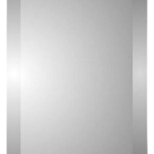 HomeSelects Dimondi Euro Modern Styled Broad Beveled Rectangle Mirror Recessed Bathroom Medicine Cabinet (26 Inch)