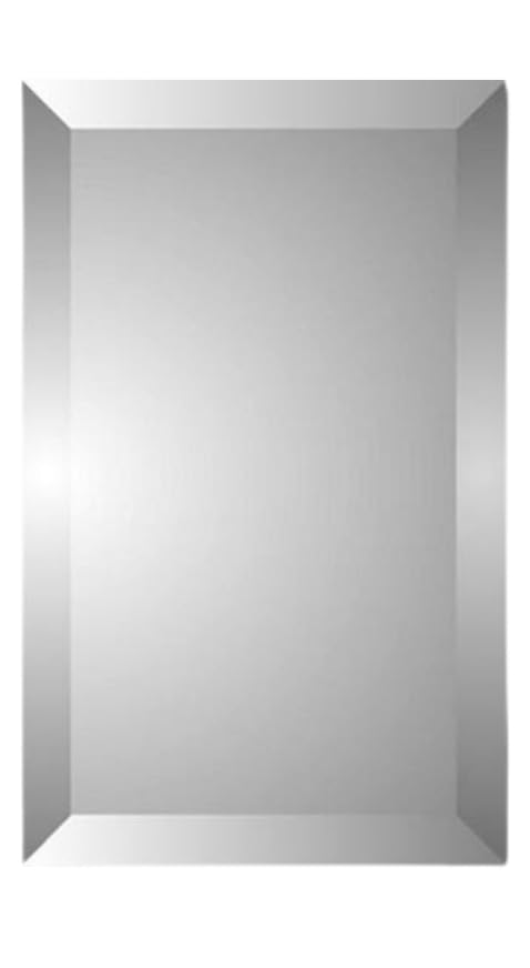 HomeSelects Dimondi Euro Modern Styled Broad Beveled Rectangle Mirror Recessed Bathroom Medicine Cabinet (26 Inch)