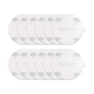 heco armor flea trap refills, flea sticky traps refill light trap discs replacement boards (12 pcs)