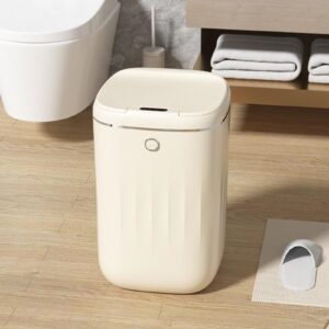 Automatic Trash Can, 20 Liter Touchless Waste Basket Motion Sensor Garbage Bin for Kitchen Bathroom Bedroom, 9.8x12.6x9.8 (Battery Powered)