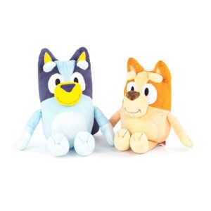 bluey & bingo plush pillow buddy set - super soft character pillows - polyester microfiber, 12 inches