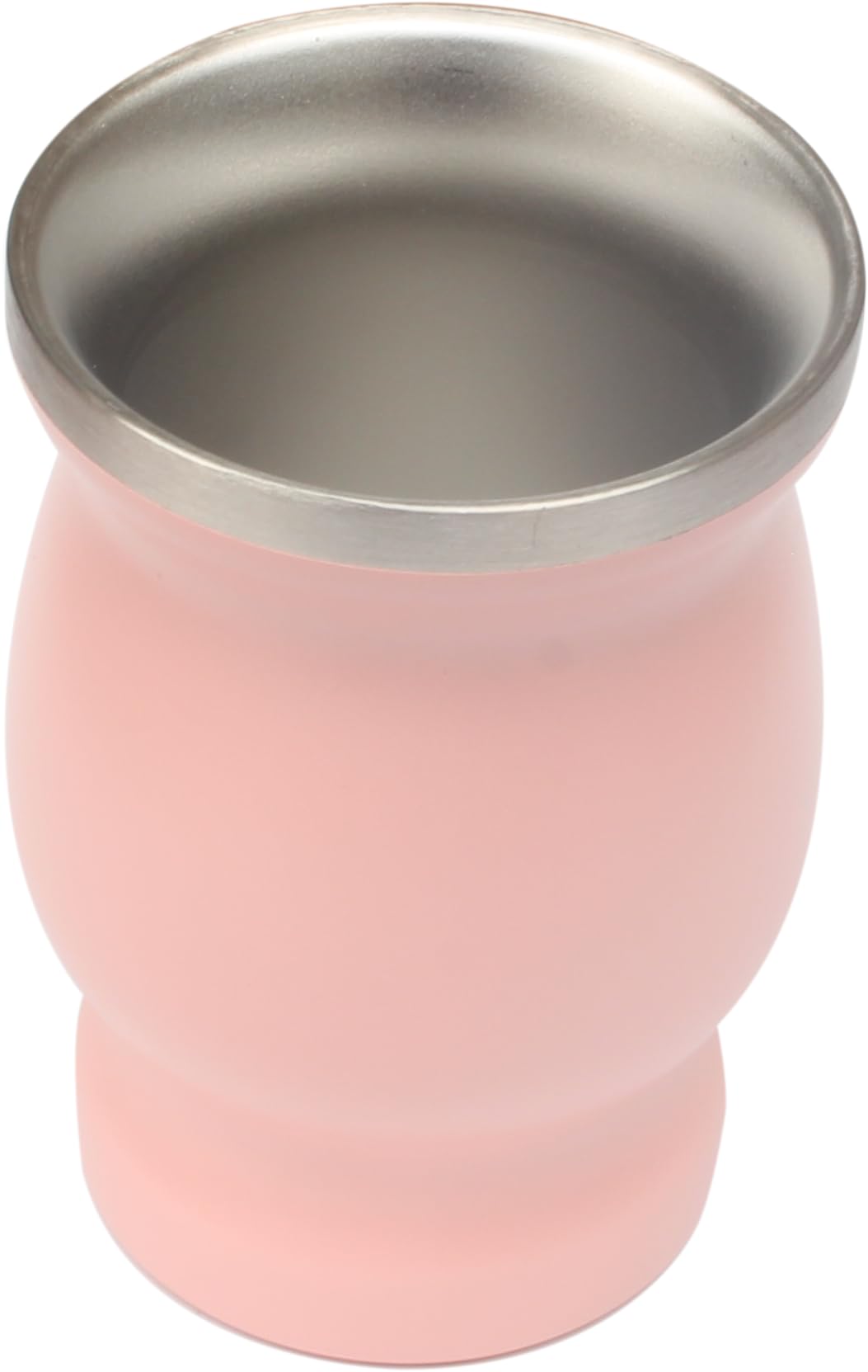 Beruth Bombilla Yerba Mate Gourd, 8oz Stainless Steel Tea Cup Set with a Multifunctional Lid, Two Straws and Cleaning Brushes, Double Walled Coffee Mug Heat Insulation Anti Scalding （Peachy Pink）