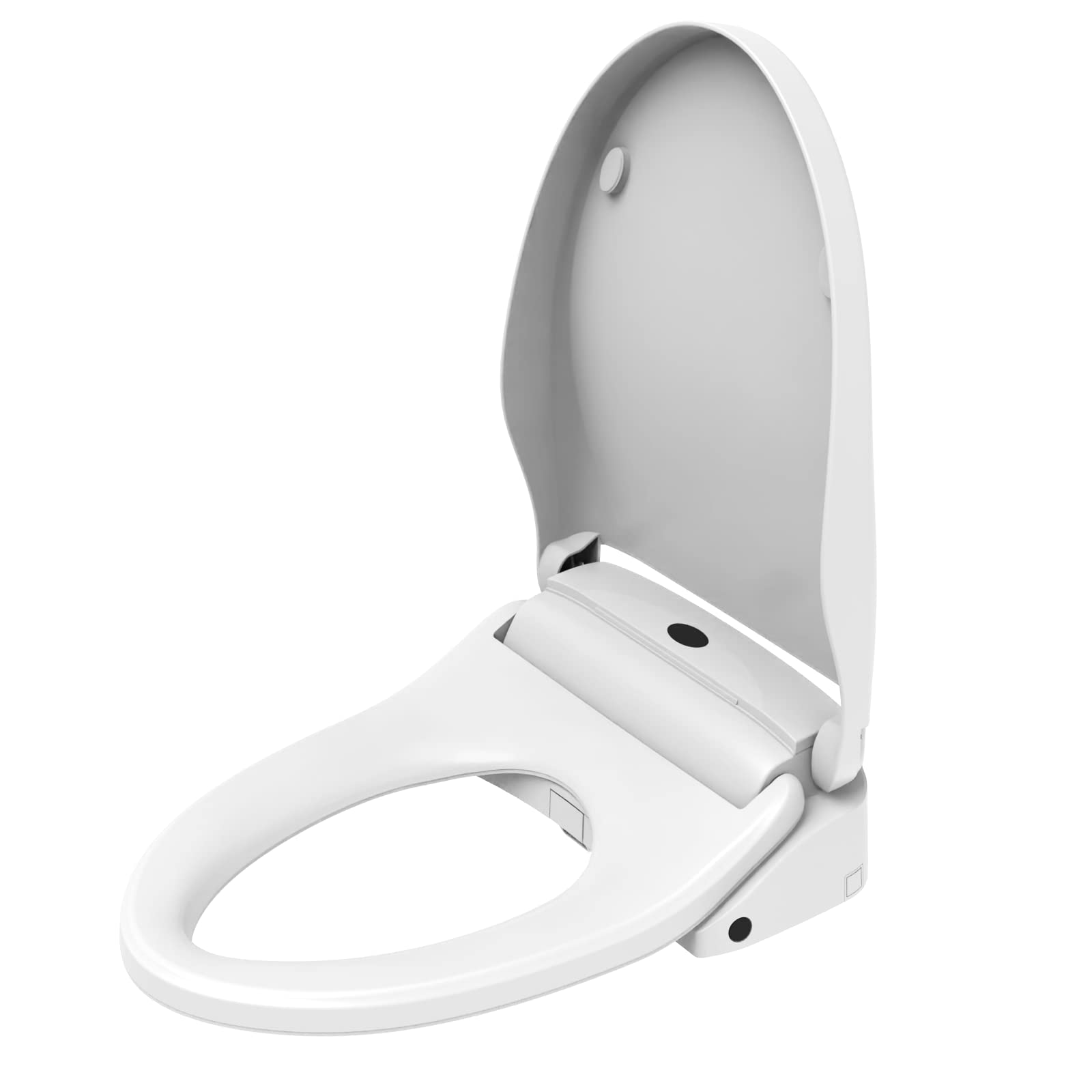 Smart Toilet Seat: Elongated Round Bidet Toilet Seat with Heated - Electric Remote Sprayer - Warm Air Dryer Toilet Attachment