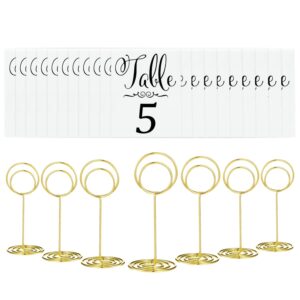 1 to 20 table numbers with holders base for wedding banquet party table home birthday decorationplace card holders