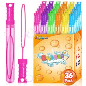 shylizard 36pcs bubble wands for kids,bulk bubble wand for kids party favor, bubble maker for party favor,birthday,goodie bags, wedding, carnival prizes, summer outdoor toy gifts, assortment 6 colors