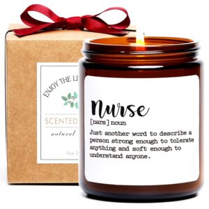 nurse appreciation candle gifts for nurse, graduation gift for practitioner, thank you gift for future nurse