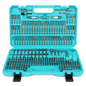 amartisan 258-piece ultimate screwdriver bit set, chrome vanadium steel driver bit set, security bit set, includes bits holder, nut driver, etc (blue)