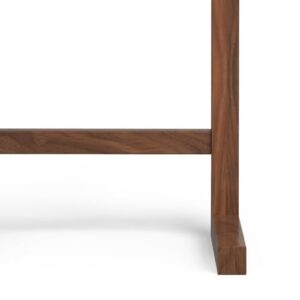 SIMPLIHOME Bray Solid Acacia Wood Contemporary Bath Towel and Blanket Ladder Shelf, 23 inch, Natural Walnut