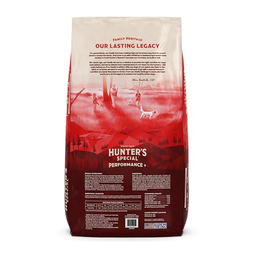 Hunters Special Performance Plus Dog Food 26/18 - Focused Nutrition for Active Adult Dogs, 40 lbs.