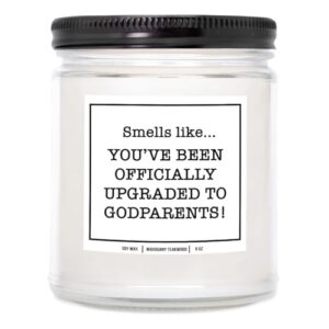 younique designs godparents proposal gift candle 9 oz candle - god parents presents proposal gifts - gift when asking someone to be godparents - godparents proposal ideas (mahogany teakwood)