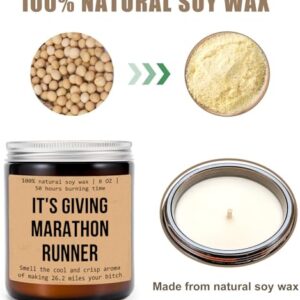 It's Giving Marathon Runner Candle - Gift for Marathon Runner - Marathon Gift - Marathon Decoration Candle - Gift for Him Her