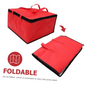 UTHCLO 1pc Insulation Bags Insulated Cooler Bag Pizza Insulation Tote Pizza Bag Reusable Shopping Bags Food Warmer Bag Reusable Bag Heater Bag for Bento Car Non-woven Fabric