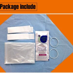 Ultrasound Probe Cover - Transducer Cover Latex-Free Disposable Clear, 6" x 35", Individual Packaging (100 PCS)