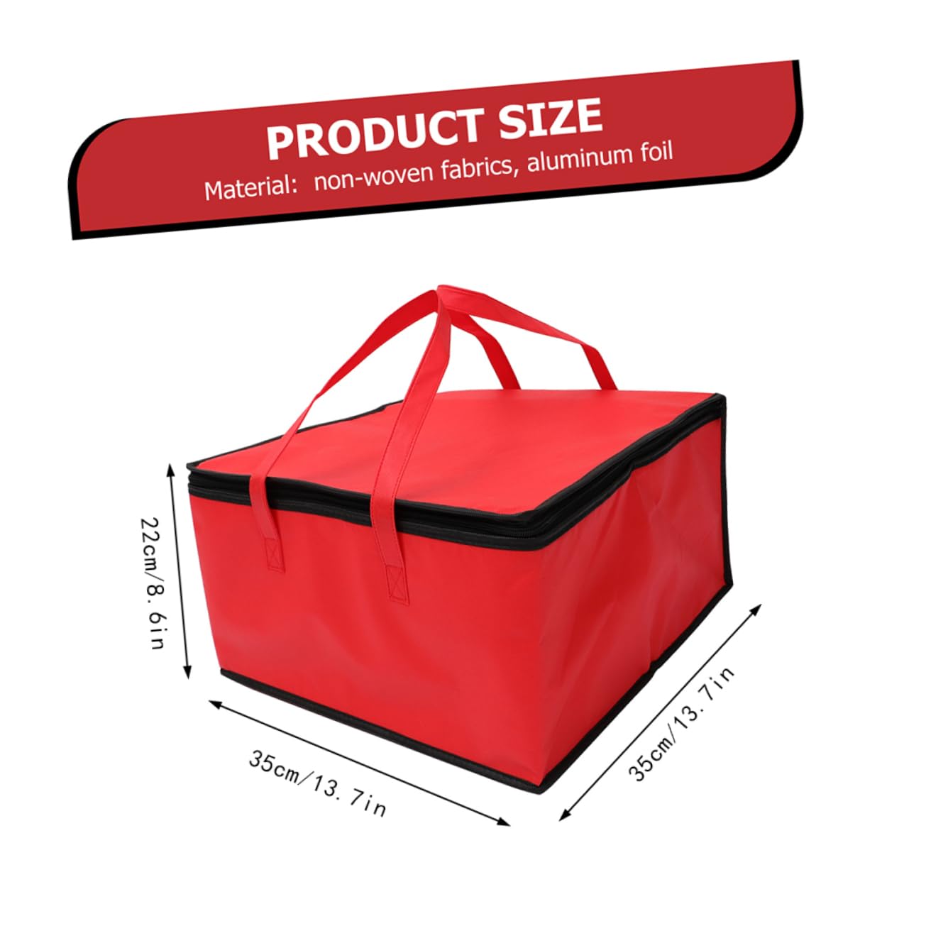 UTHCLO 1pc Insulation Bags Insulated Cooler Bag Pizza Insulation Tote Pizza Bag Reusable Shopping Bags Food Warmer Bag Reusable Bag Heater Bag for Bento Car Non-woven Fabric