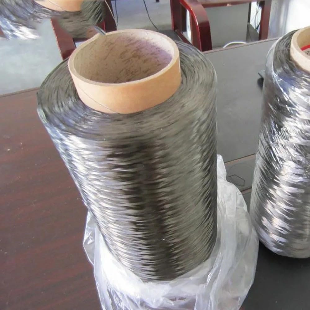 5M/10M 3K Carbon Fiber Roving Yarn Filament Conductive Heating Filament 3530Mpa T300 (Color : 5m Length)