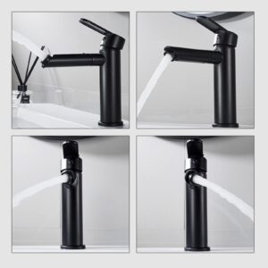 Faucet, Faucets, Kitchen Taps Brass Bathroom Basin Faucets Basin Mixer Sink Bath Drinking Water Tap Mixer Chrome Modern Washbasin,(Handle)