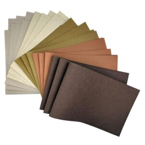 menderry 7.9 ×23.6 inch felt fabric sheets for craft, 15 pcs stiff non-woven craft felt sheets for diy project sewing