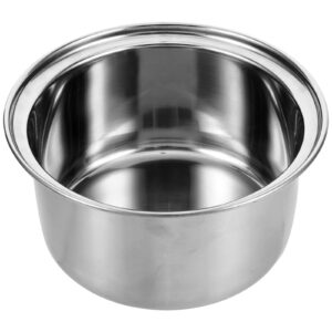 ukcoco rice cooker liner, stainless cookware instant nonstick cooking pan inner tank soup pot insert container for stove top