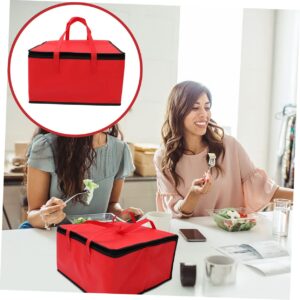 UTHCLO 1pc Insulation Bags Insulated Cooler Bag Pizza Insulation Tote Pizza Bag Reusable Shopping Bags Food Warmer Bag Reusable Bag Heater Bag for Bento Car Non-woven Fabric