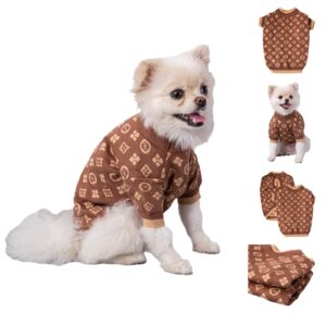 everything chic designer dog clothes sweater shirt outfit small xs teacup cute dogs puppies french bulldog dachshund chihuahua cats maltese boy girl (x-large, chewypawtton)