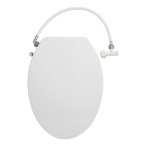 Signature Hardware 481676 Grayvik 1.28 GPF Two Piece Elongated Toilet - Bidet Seat Included, ADA Compliant - White