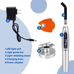 Newest Rechargeable Kits for Led Curing Lighting Light Lamp Dental Tester Meter High Power LED-1123-K1