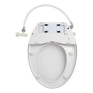 Signature Hardware 481676 Grayvik 1.28 GPF Two Piece Elongated Toilet - Bidet Seat Included, ADA Compliant - White