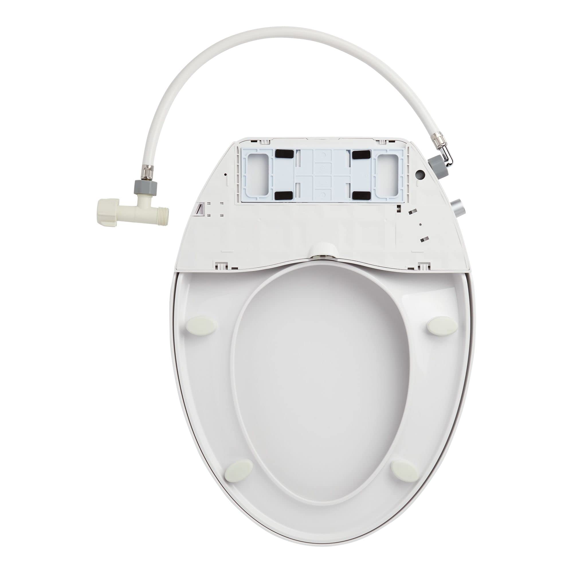 Signature Hardware 481676 Grayvik 1.28 GPF Two Piece Elongated Toilet - Bidet Seat Included, ADA Compliant - White