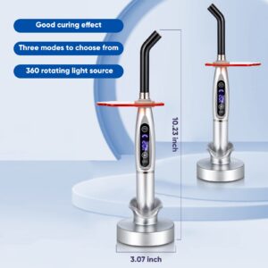 Newest Rechargeable Kits for Led Curing Lighting Light Lamp Dental Tester Meter High Power LED-1123-K1