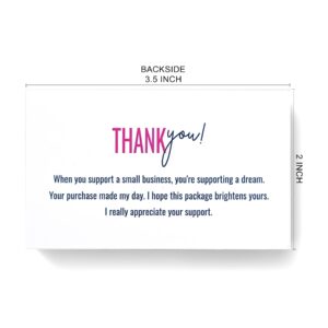 RXBC2011 Gratitude Glow Thank You Cards Hot Pink and Gold appreciation Pack of 100