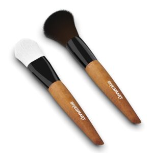 diyesmart 2pcs cleaning brush kit with wooden handle, model dusting brush kit for figures, statues,models, craft