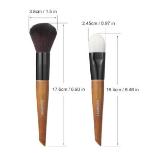 DIYESMART 2pcs Cleaning Brush Kit with Wooden Handle, Model Dusting Brush Kit for Figures, Statues,Models, Craft