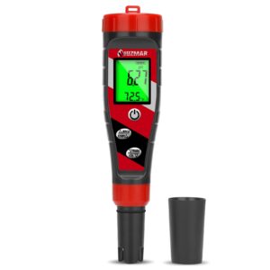 uiuzmar digital ph meter ph tds ec meter for hydroponic nutrient solution ph and ec meter with lcd display tds water tester ph ppm meter for dwc setup aeroponic growing tent indoor plant grow