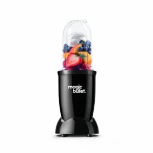 magic bullet mini, electric blender, small blender, basic pack 3 pieces, power 200 watts, black, mbr03b