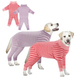 rypet dog recovery suit dog onesie surgery recovery suit for large medium bodysuit dogs pajamas anti shedding bodysuit for female male for shedding prevent licking surgical wound(4xl)