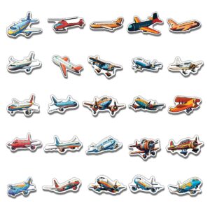 Pack 50 Pcs Airplane Stickers for Water Bottles Waterproof Laptop Luggage Computer Scrapbooking Cups Teens Adults Girls Boys Students Aesthetic Sticker Packs Small Vinyl Decals