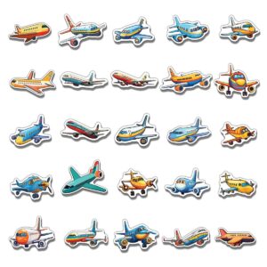 Pack 50 Pcs Airplane Stickers for Water Bottles Waterproof Laptop Luggage Computer Scrapbooking Cups Teens Adults Girls Boys Students Aesthetic Sticker Packs Small Vinyl Decals