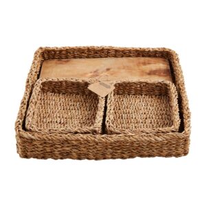 mud pie all in one entertaining basket; assembled 15" x 15"