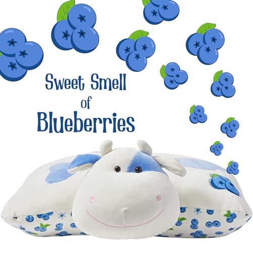 Pillow Pets - Sweet Scented Blueberry Cow Puff - Stuffed Animal - Plush